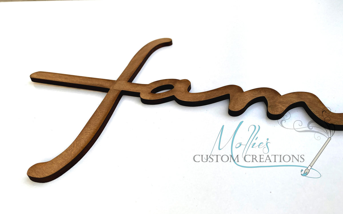 ‘Family’ Word Wood Wall Cross Sign | ‘Family’ Wall Sign | Family Wood ...